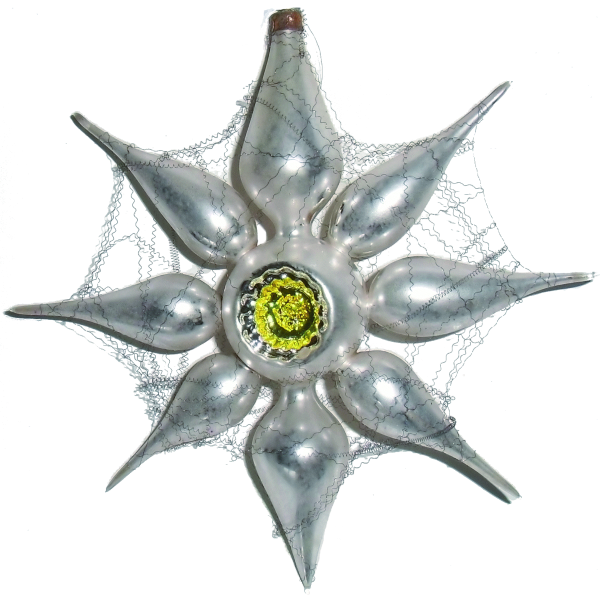 Exklusives Meisterwerk Stern mit Reflex 15 cm mit leonischem Draht ...